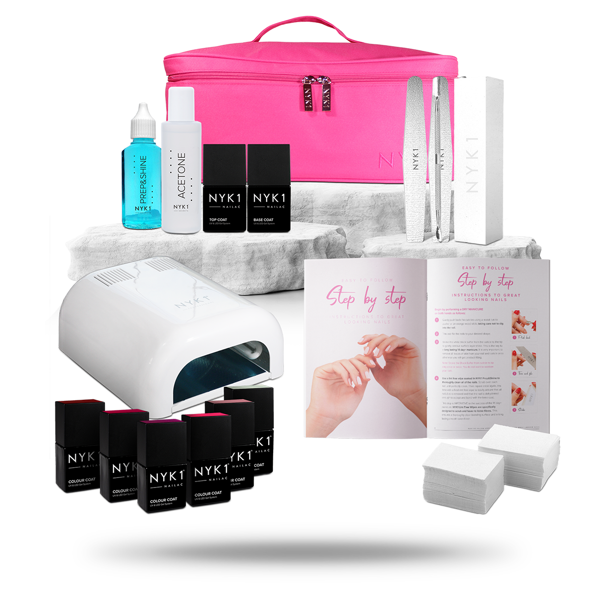 New York 6 Colour Gel Nail Polish Kit | Nail Starter Gift Kit | nyk1 ...